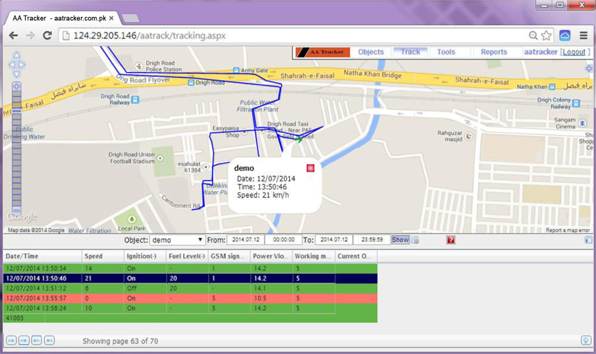 Fuel Monitoring – AA Tracker